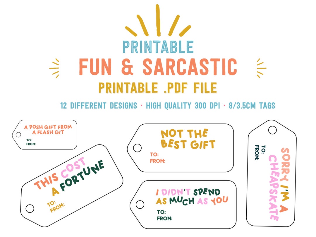 Printable Gift Tags · Gift Tags · Instant Download · 300 Dpi · Digital ...