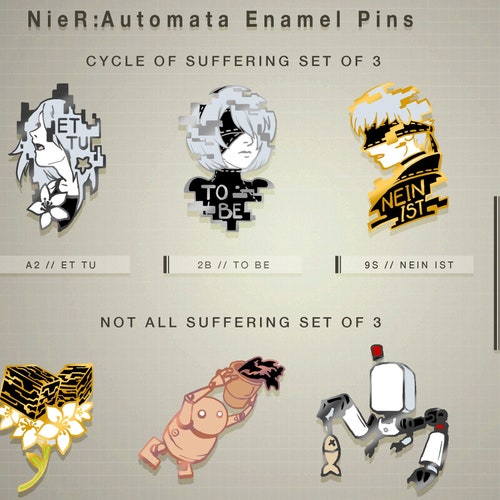 Nier: Automata enamel Pin - Etsy