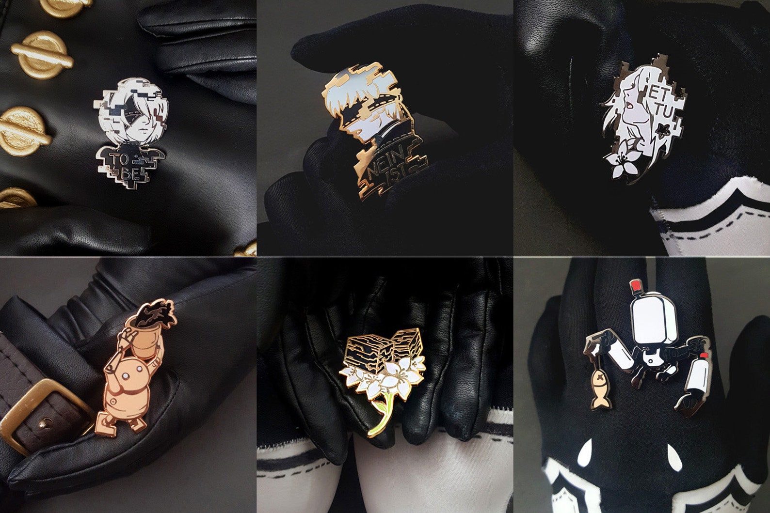 Nier : Automata Enamel Pins 2B A2 93 Pod152 Robot Black Box - Etsy