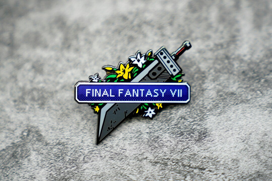 Final Fantasy VII Enamel Pin : FFVII Buster Sword Cloud Aerith Tifa FF7 ...
