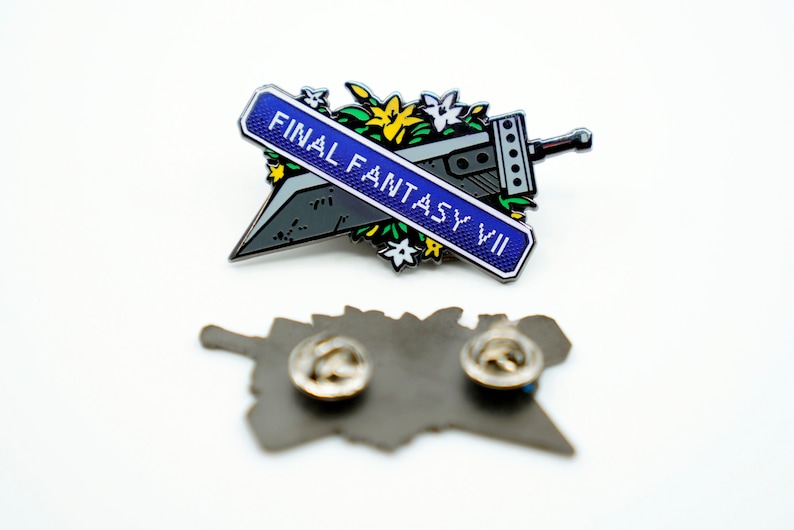 Final Fantasy VII Enamel Pin : FFVII Buster Sword Cloud Aerith - Etsy