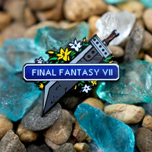 Final Fantasy VII Enamel Pin : FFVII Buster Sword Cloud Aerith Tifa FF7 ...