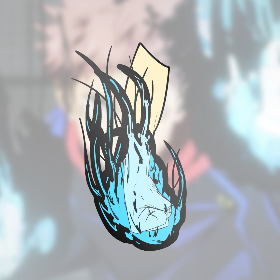 Jujutsu Kaisen Cursed Energy Enamel Pin PRE-ORDER | Etsy