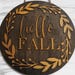 Hello Fall Sign for Porch Laser Cut Wooden Circle Door 3D Sign That is ...