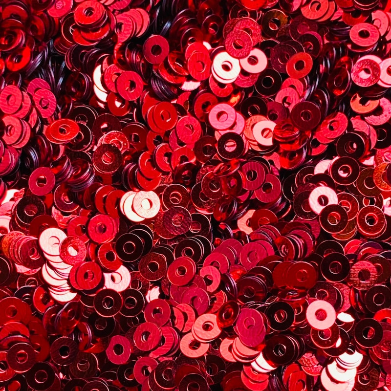 Red Shiny Flats - Etsy