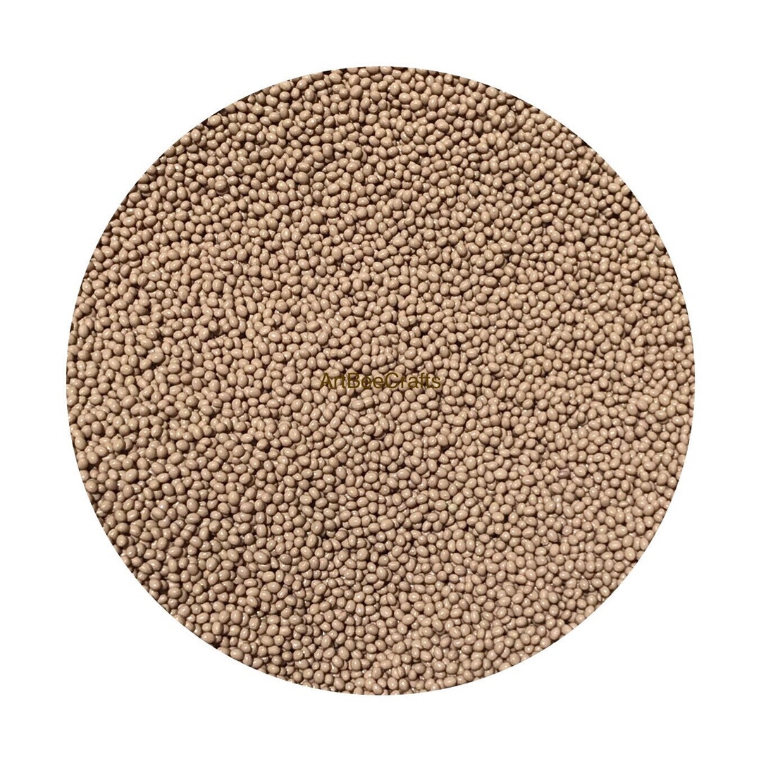 Mocha- Microbeads (no Holes) 1.0mm - 1.2mm Caviar Beads USES: Nails ...