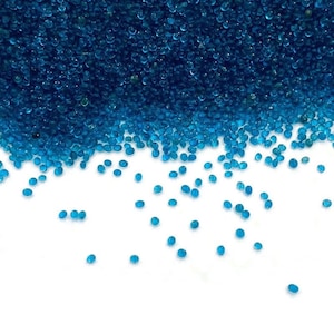 Blue Sea Translucent- Microbeads (no Holes) 1.0mm - 1.2mm Caviar Beads ...
