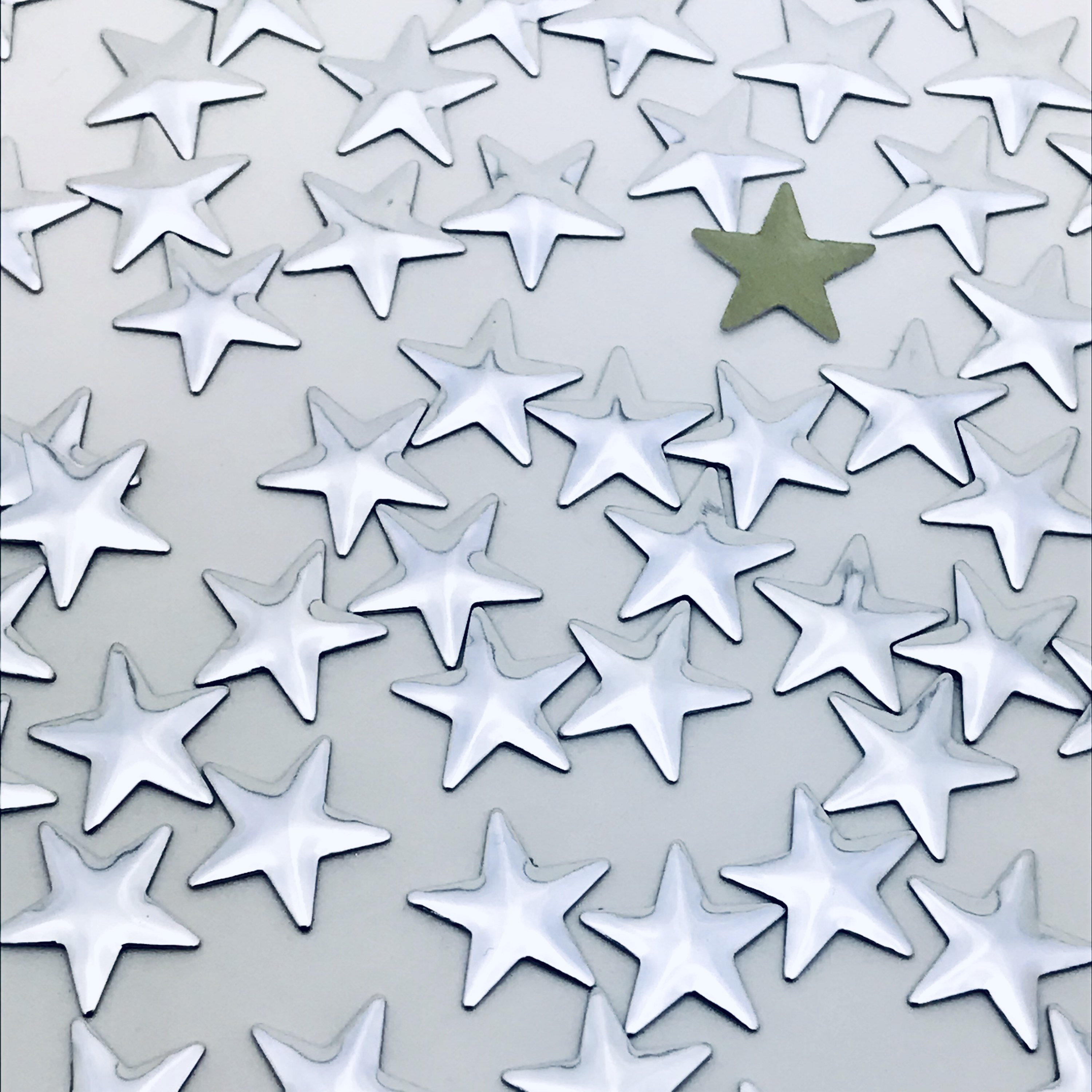 Silver Star Shaped Hotfix Nailhead / Available Sizes 5mm - Etsy