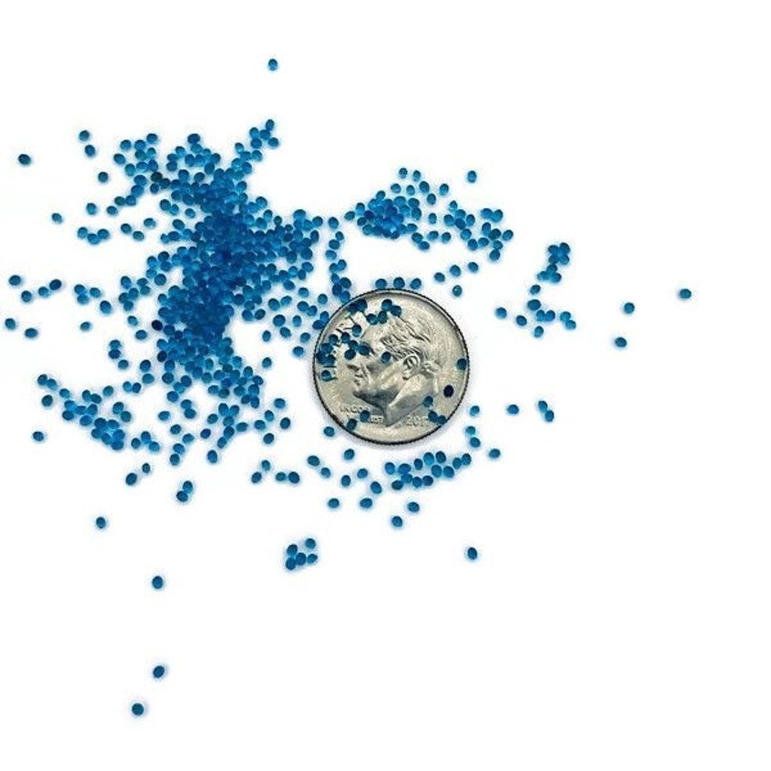 Blue Sea Translucent- Microbeads (no Holes) 1.0mm - 1.2mm Caviar Beads ...