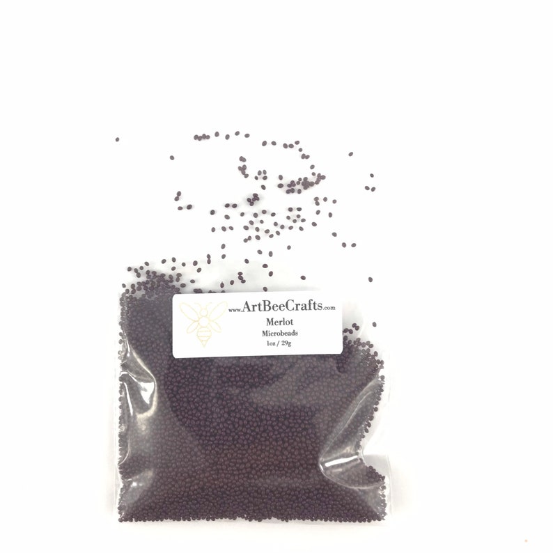 Merlot- Microbeads (no Holes) 1.0mm - 1.2mm Caviar Beads USES: Nails ...