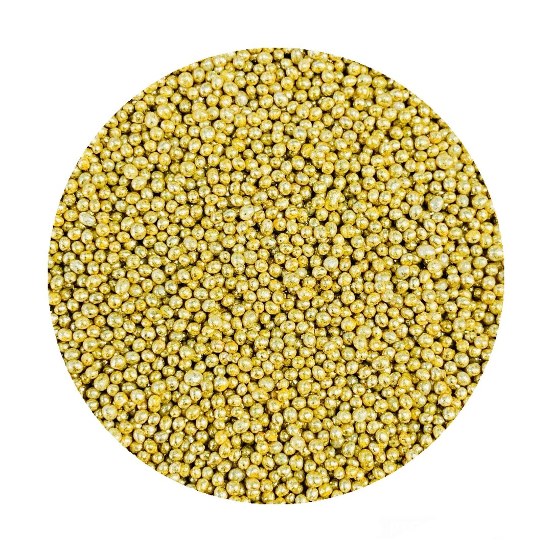 Gold- Microbeads (no Holes) 0.8mm - 1.2mm Caviar Beads USES: Nails ...