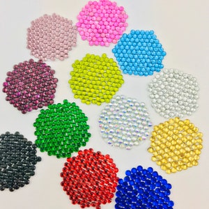 Hotfix Rhinestone Set- 12 Color Assortment Size 1.7mm - 2.2mm Uses ...