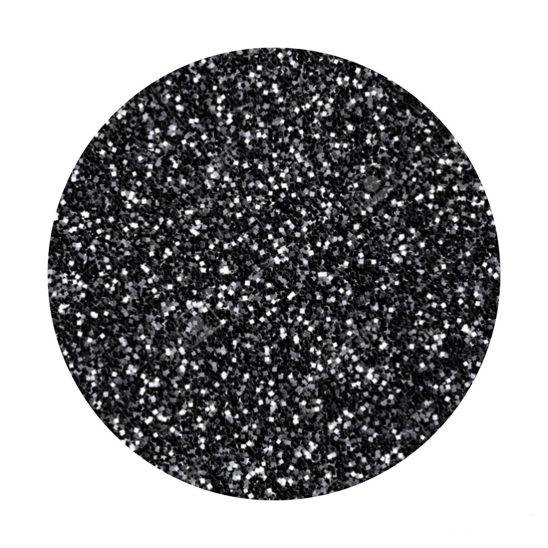 Black Loose Glitter, 1/24" Hexagon USES: Nails, Scrapbooking, Jewelry ...
