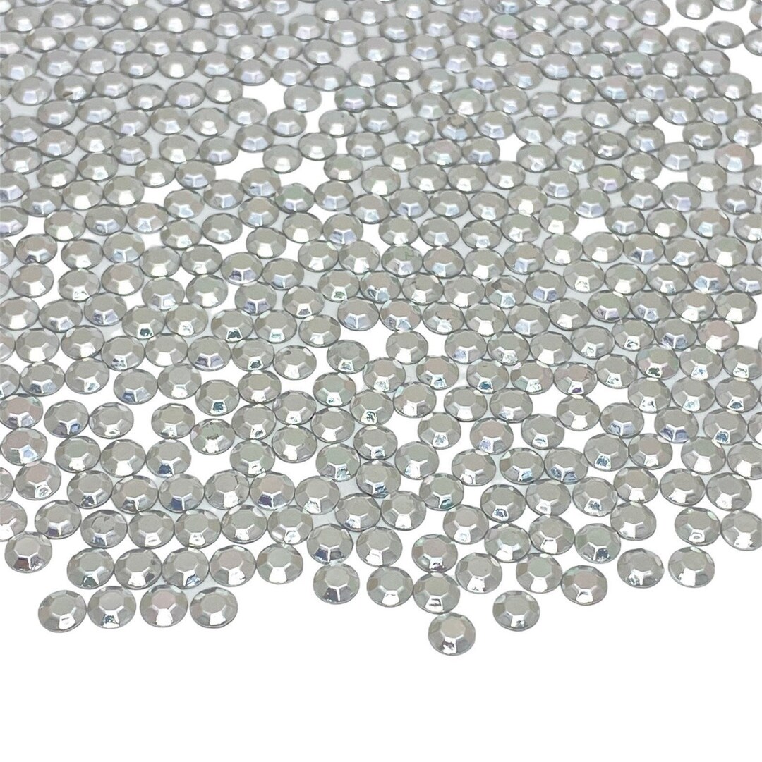 Silver Hotfix Rhinestuds / Avaiable Sizes 2mm, 3mm, 4mm, 5mm, 6mm / Add ...