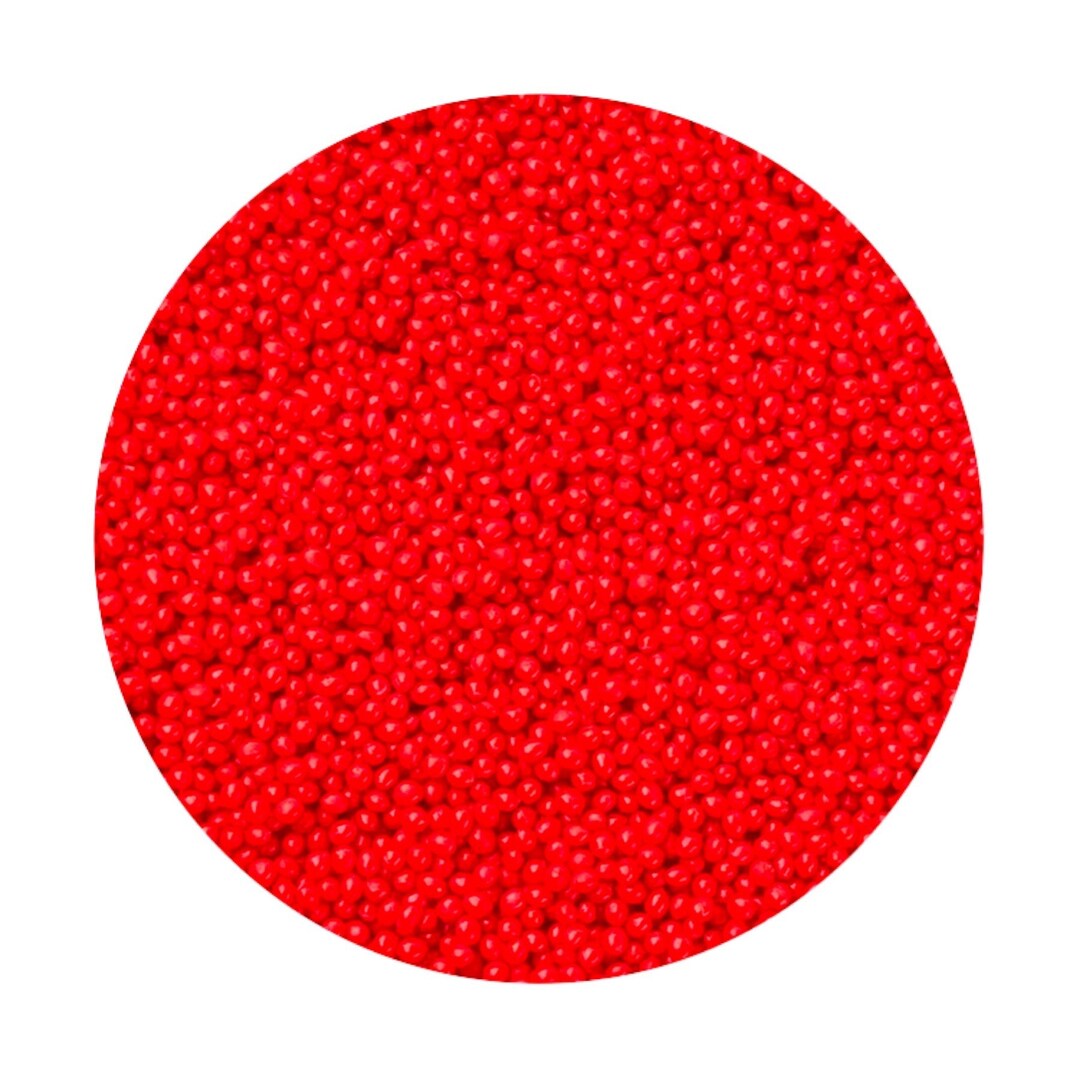 Fire Red- Microbeads (no Holes) 0.8mm - 1.2mm Caviar Beads USES: Nails ...