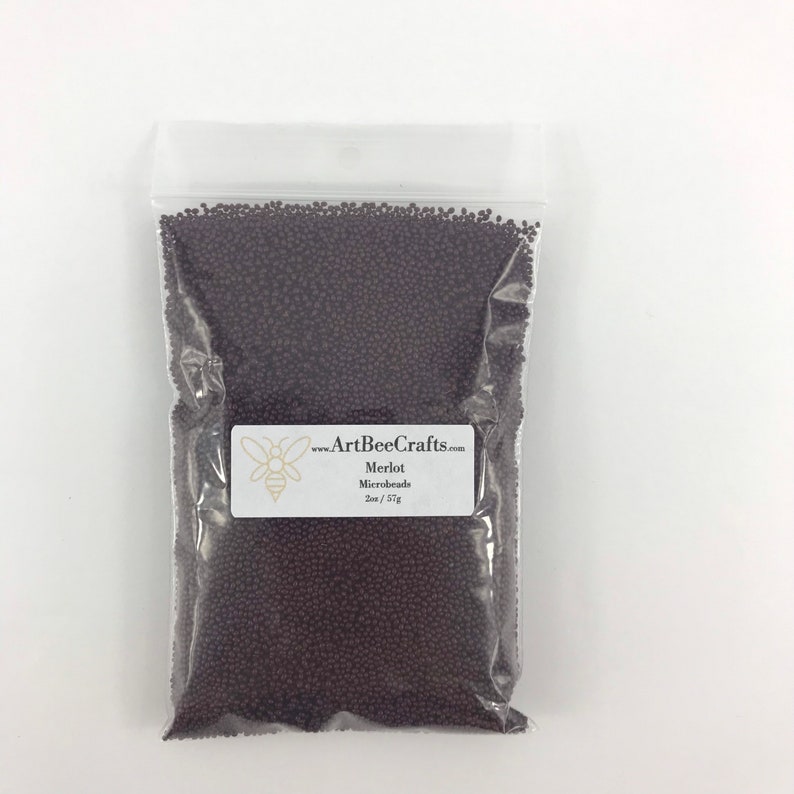 Merlot- Microbeads (no Holes) 1.0mm - 1.2mm Caviar Beads USES: Nails ...