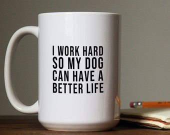 I Work Hard Mug | Etsy