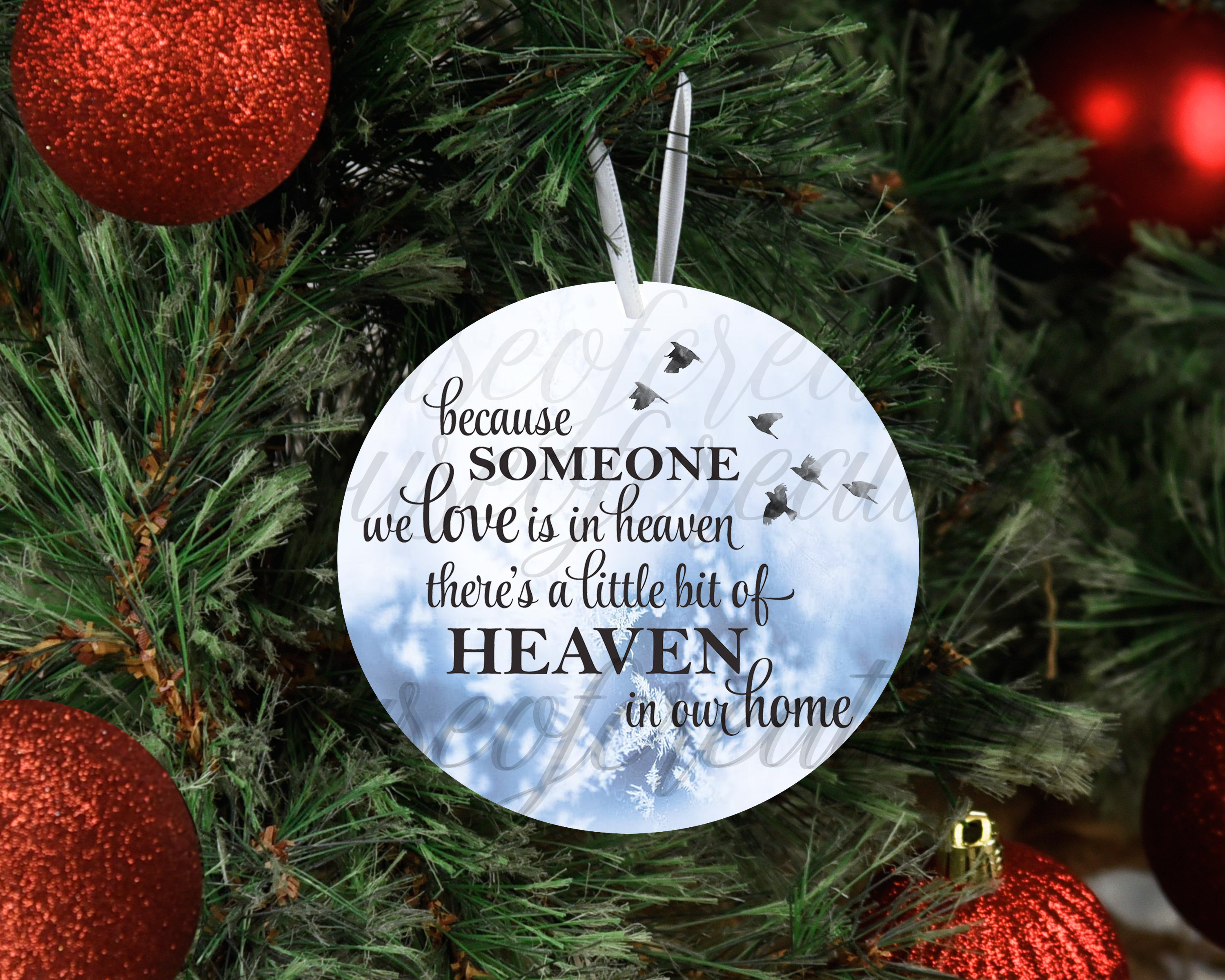 Memorial Round Ornament Template - Etsy
