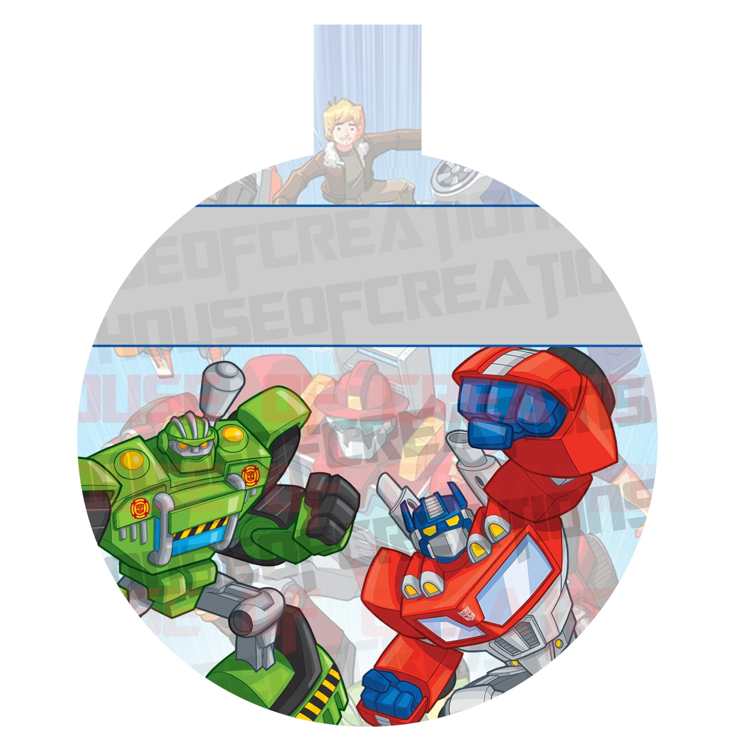 Rescue Bot Digital Ornament Design - Etsy