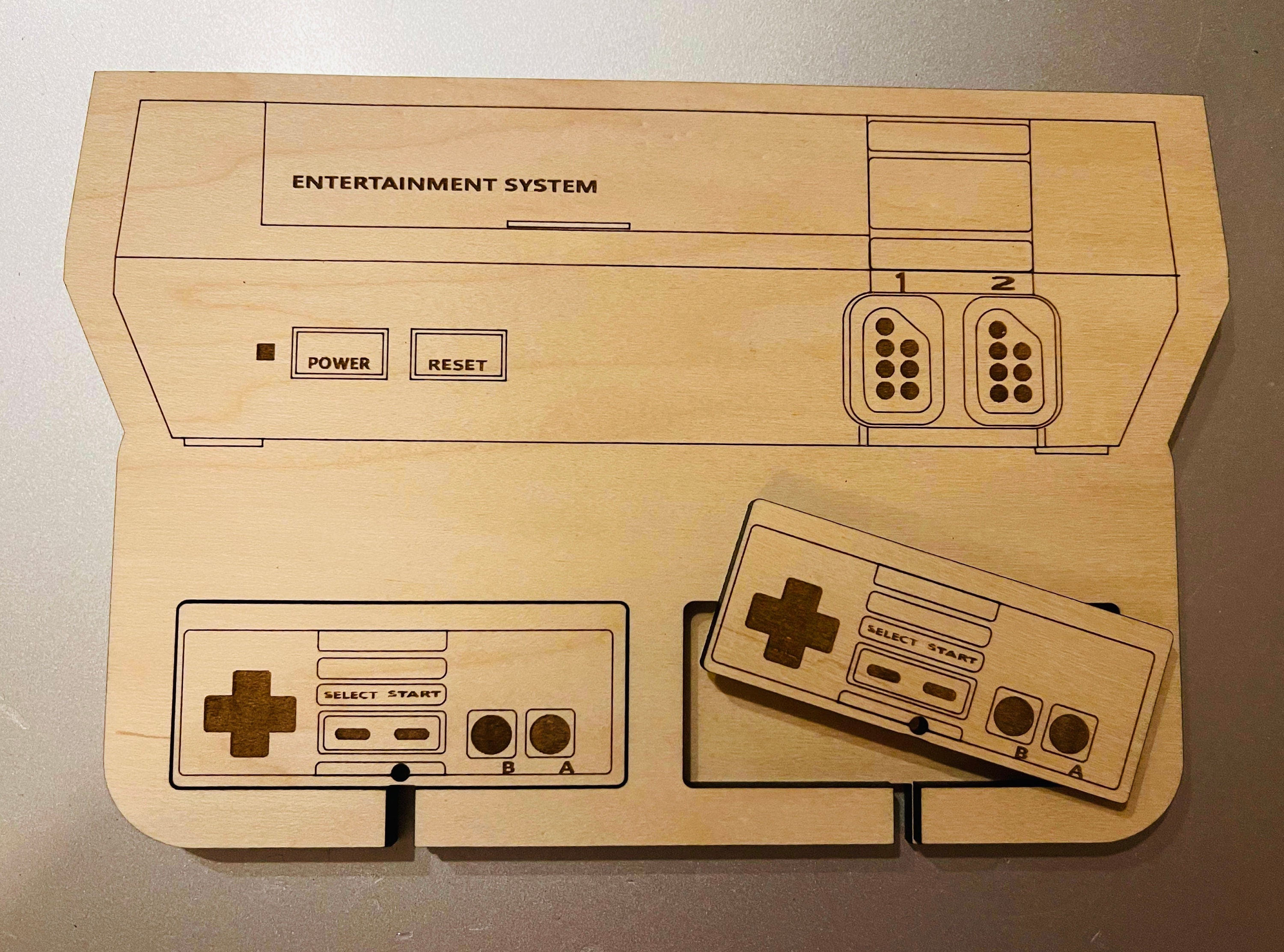 Vintage Video Game System Decor Keychain Holder Set SVG Laser Cut ...