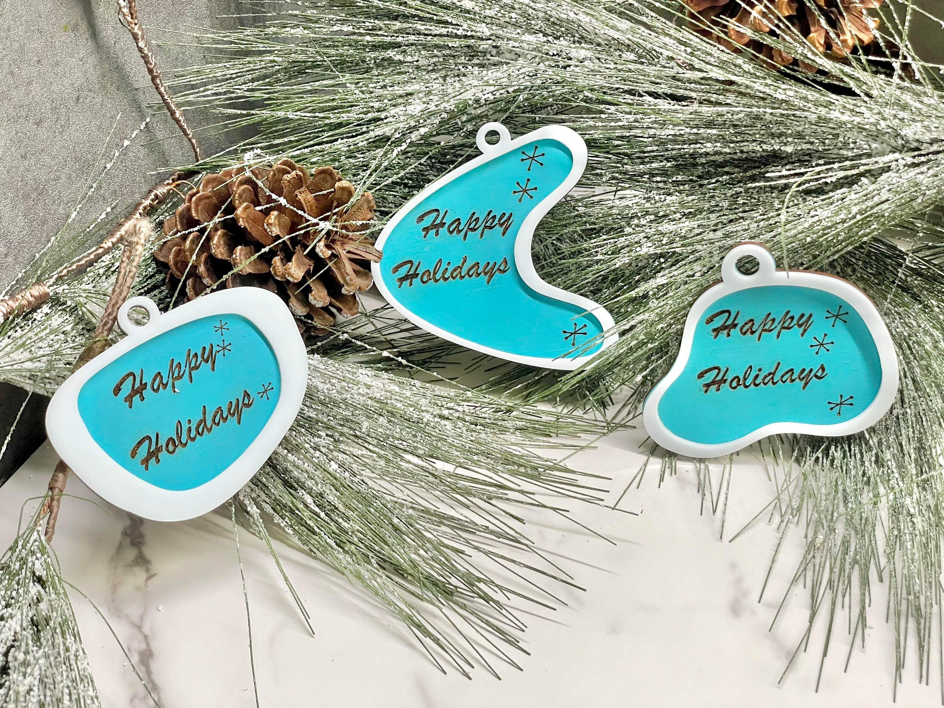 Retro Vintage Atomic Age Christmas Holiday Ornaments Svg - Etsy