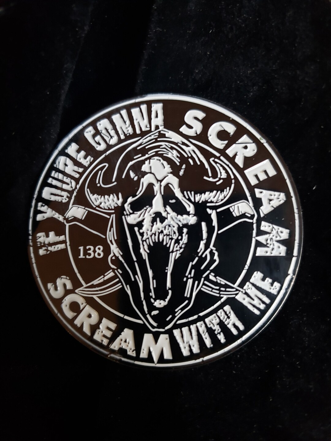 Scream Enamel Pin. - Etsy