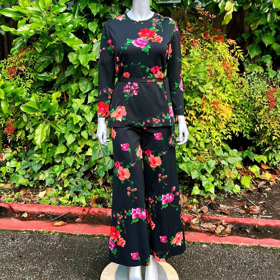 1970s The Kollection LTD 2 Piece Pantsuit Set - Gem