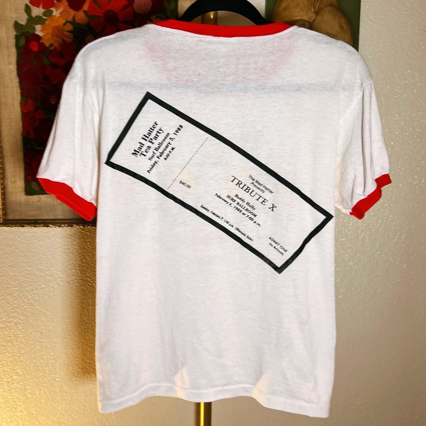 1980s RARE Buddy Holly Tribute Ringer Tee - Etsy