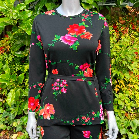 1970s The Kollection LTD 2 Piece Pantsuit Set - Gem