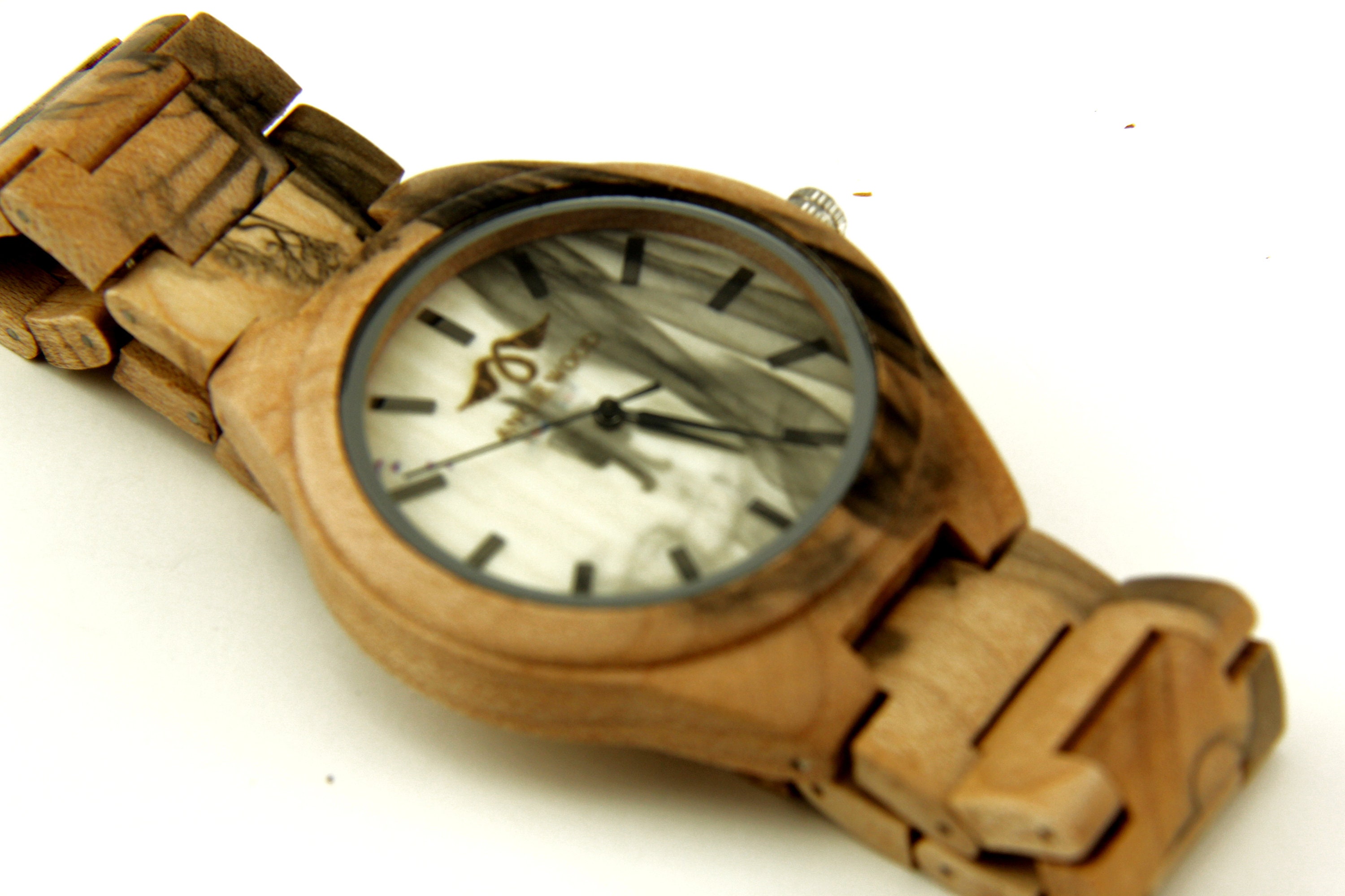 Engraved Bamboo Mens Watch With Pale Bamboo Dial Wood - Etsy
