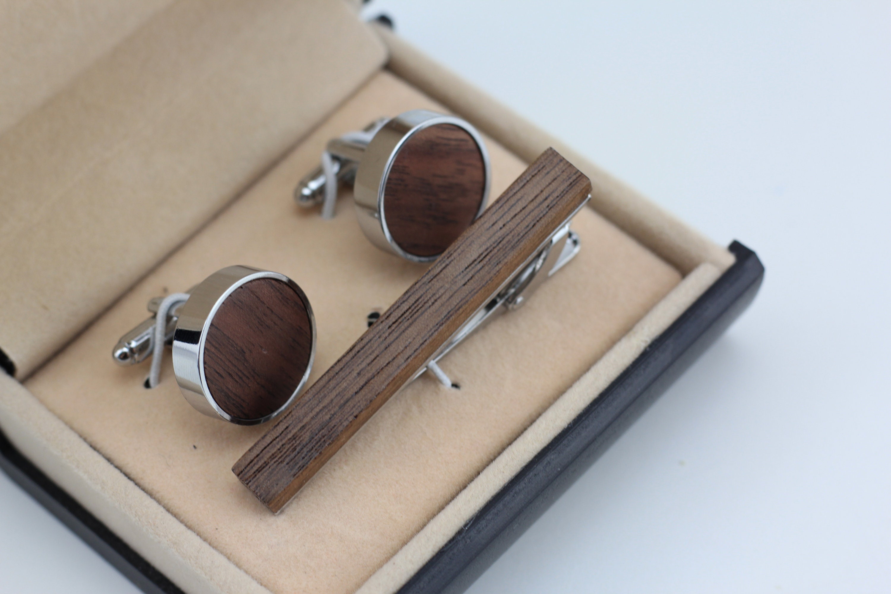 Engraved cufflink wood cufflink Wood Cufflinks | Etsy