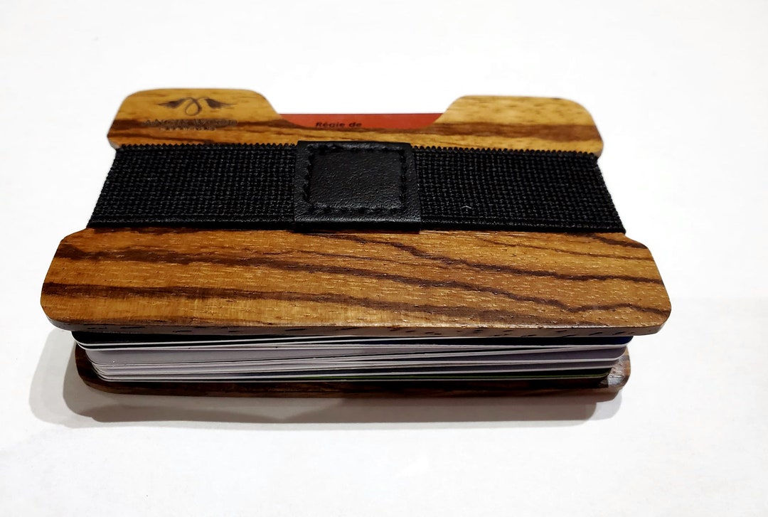 Engrave Wood Wallet /100% Wood Card/minimalist Wallet /slim Walet ...