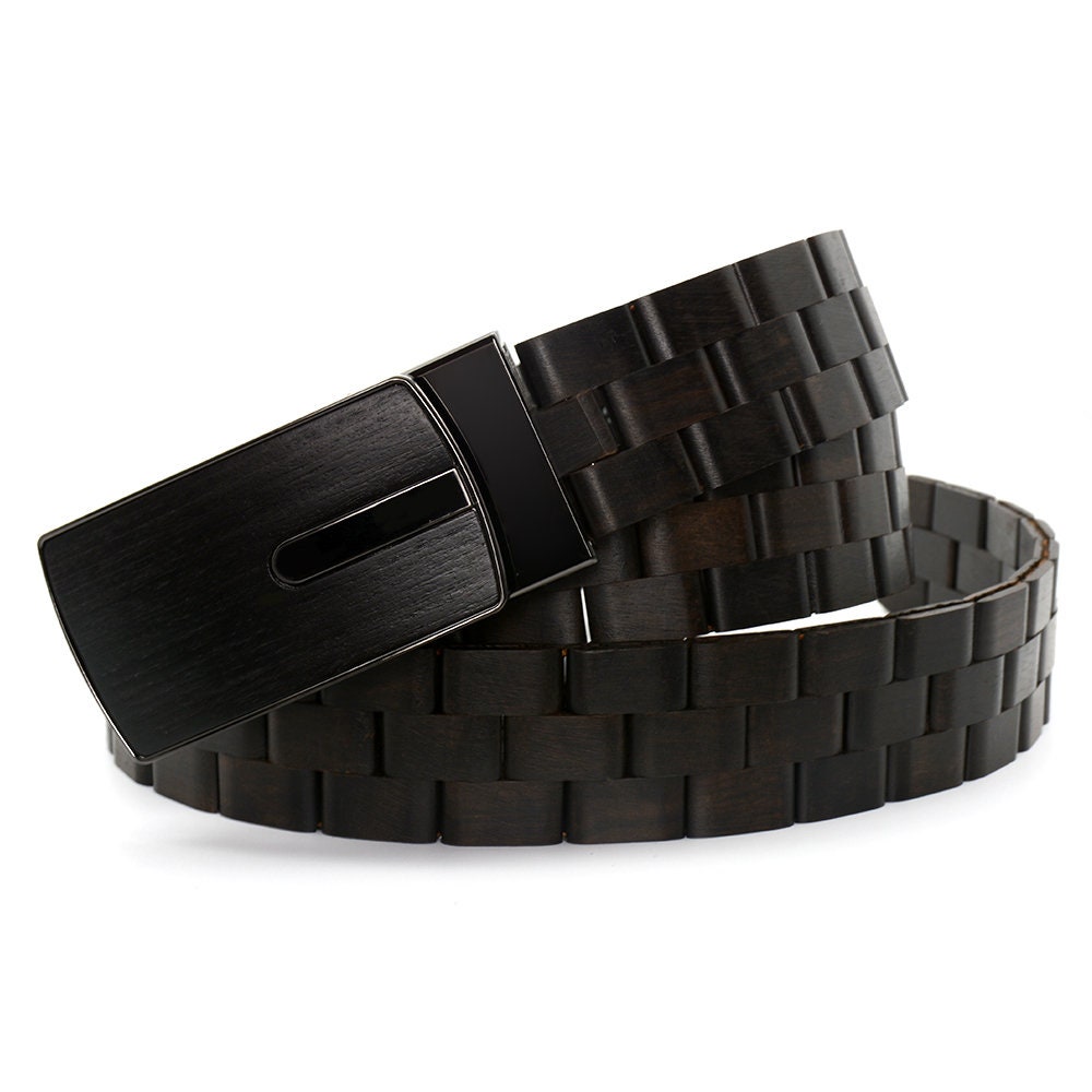 Engraving Wood Belt, Ebony Wood Belt, Wood Belt, Men Wood Belt, Belt ...