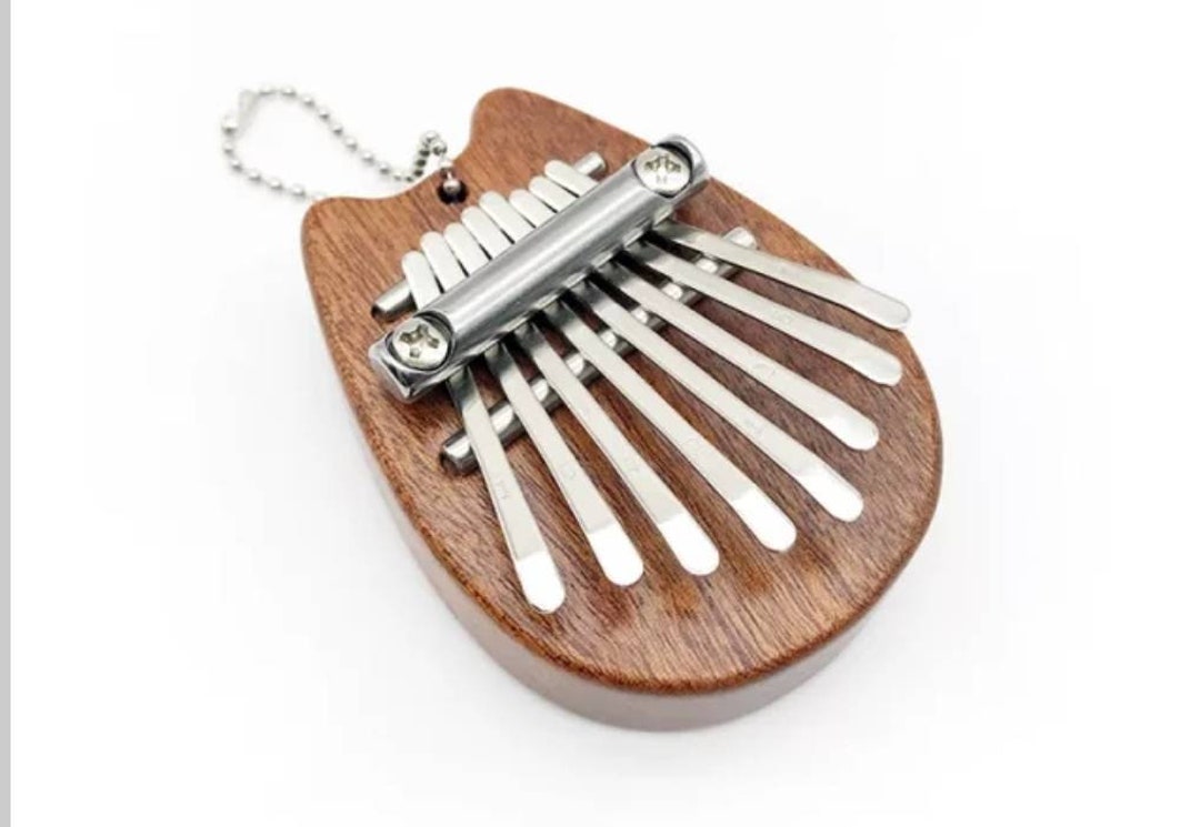 Engraved Mini Wood Kalimba, Single Color Flatboard Wooden 8 Keys Mini ...