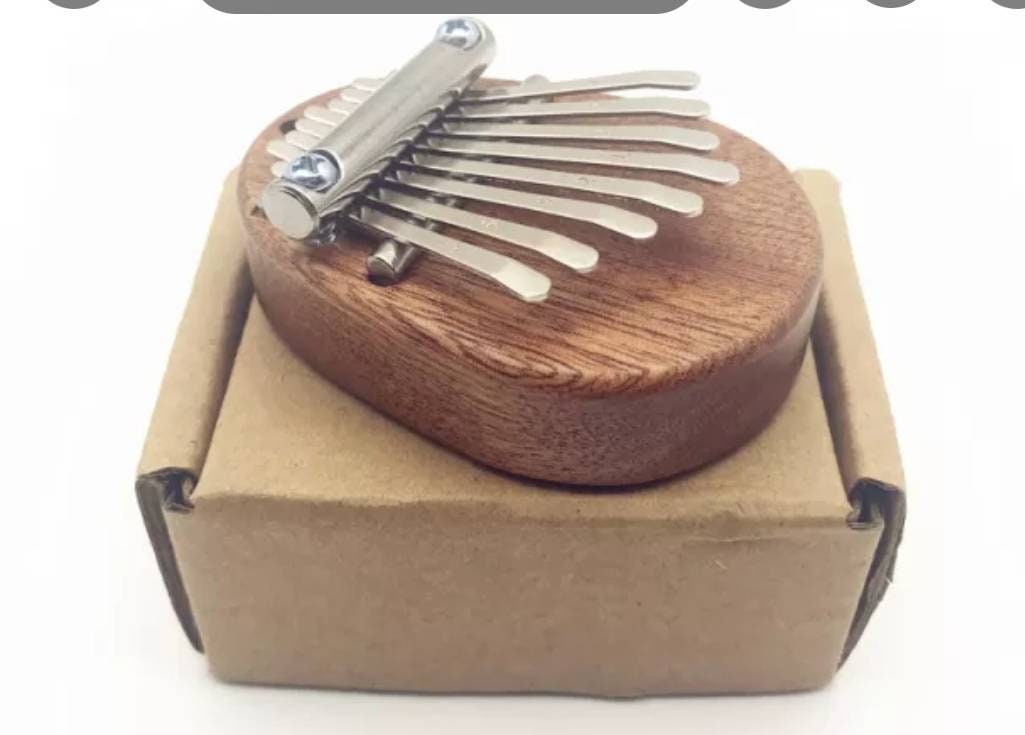 Engraved Mini Wood Kalimba Single Color Flatboard Wooden 8 | Etsy