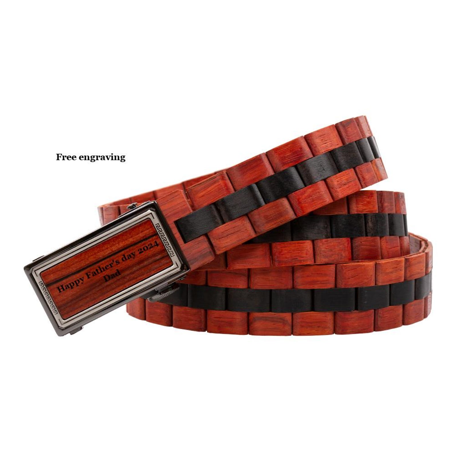 Engraving Wood Belt, Ebony Wood Belt, Wood Belt, Men Wood Belt, Belt ...