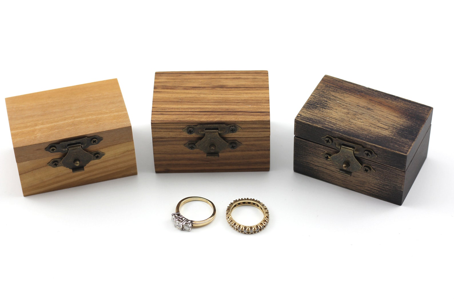 Personalized Ring Box - Custom Wood Ring Box - Ring Bearer Box ...