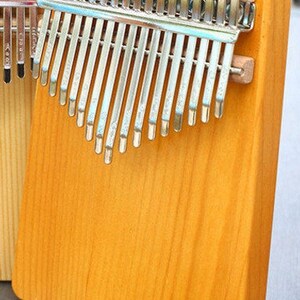 Engraved Wood Kalimba, Single Color Flatboard Wooden 17 Keys Kalimba ...