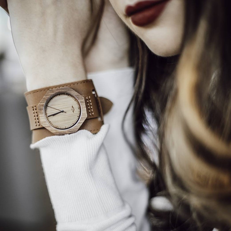 Leather Cuff Watch - Etsy
