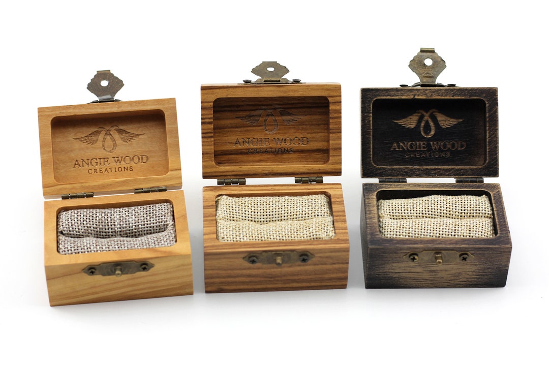 Personalized Ring Box - Custom Wood Ring Box - Ring Bearer Box ...