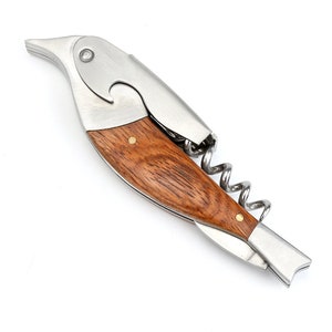 Bird Engraved Groomsmen Corkscrew Opener-personalized Wine Bottle ...