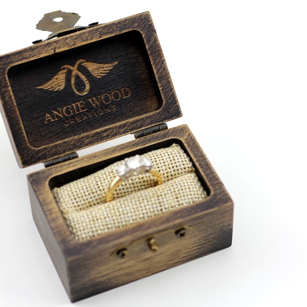 Custom Wood Ring Box - Etsy