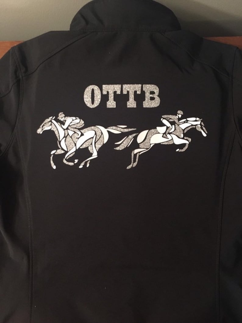 Custom Designed Womens Riding Jacket With OTTB Horse Logo - Etsy