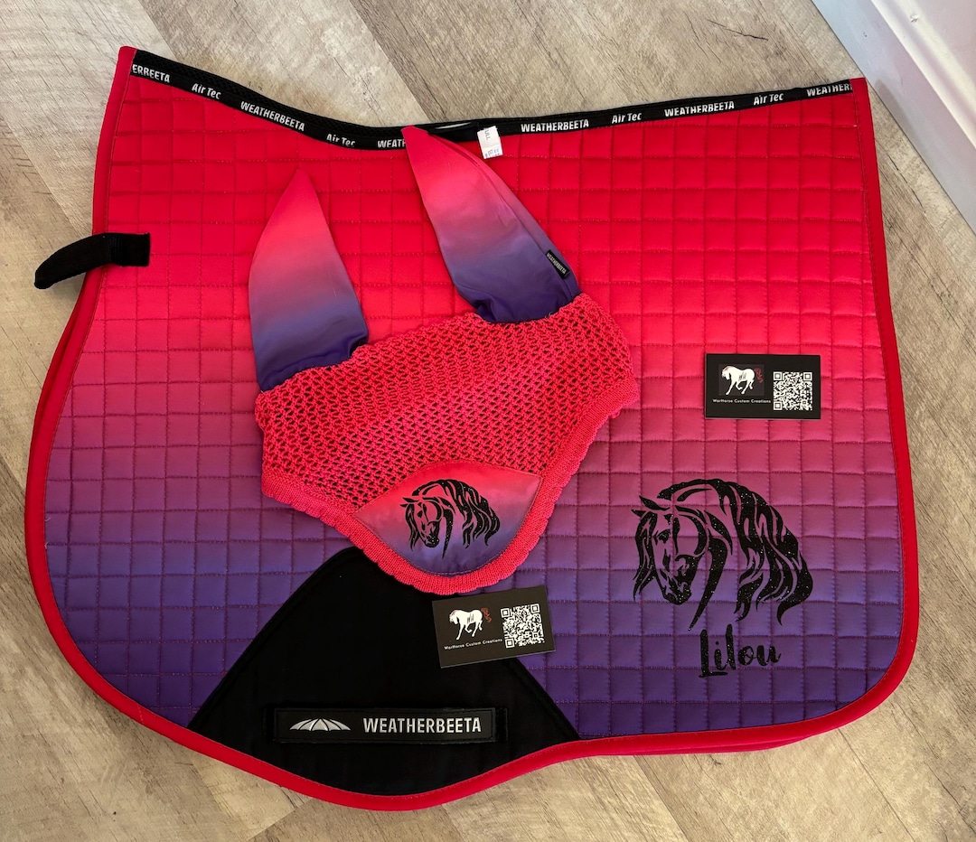 Custom Personalized Horse English Saddle Pad - Design and Name ...