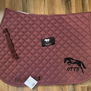 Custom Horse English All Purpose Saddle Pad - Jumping OTTB Thoroughbred ...