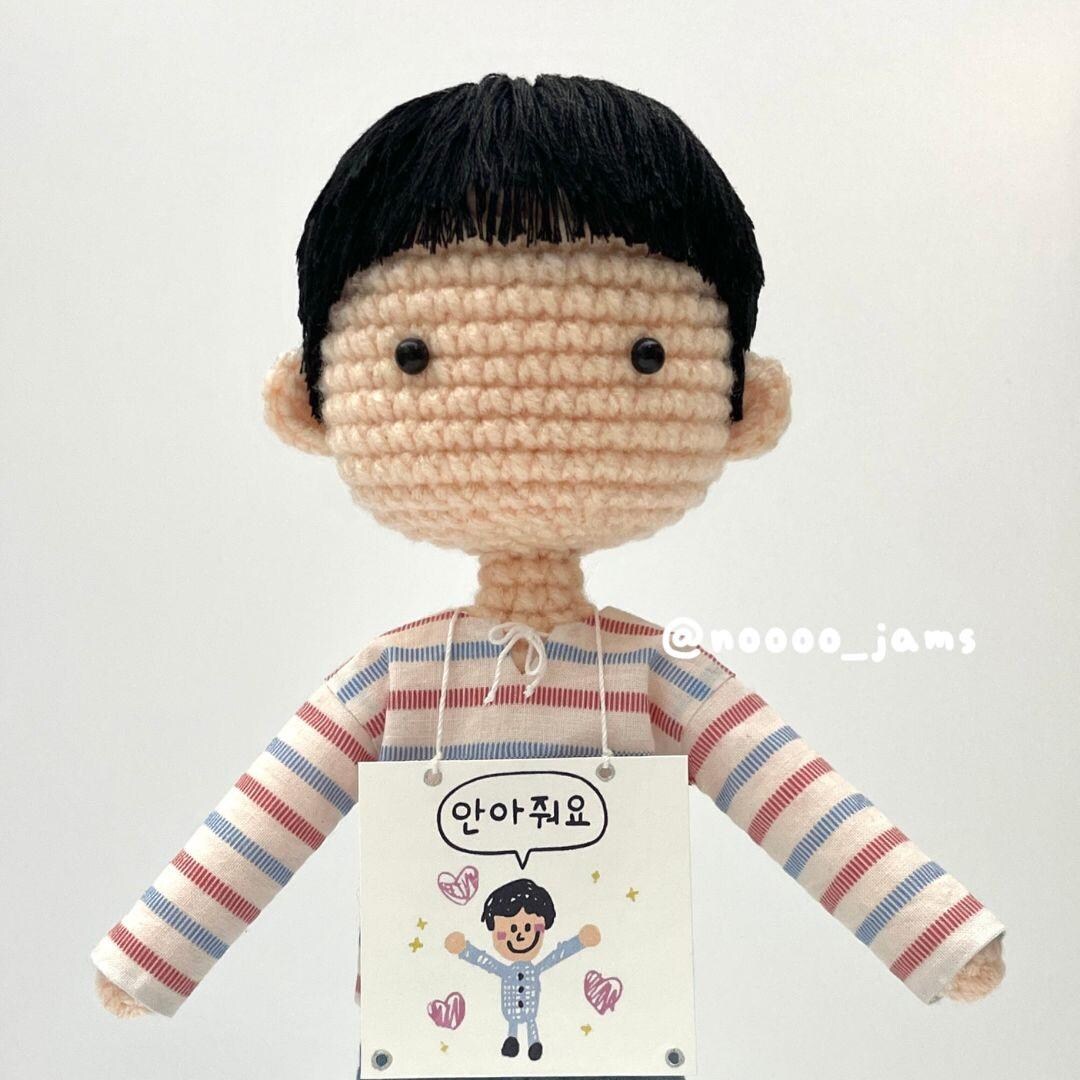 BTS Jin Hug Event Crochet Doll - Etsy