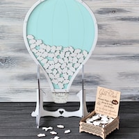 Editable Hot Air Balloon Baby Shower Guest Book Alternative Template ...