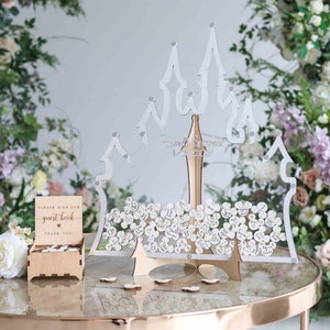 Custom Color Castle Wedding Guest Book Alternative, Wonderland Castle ...