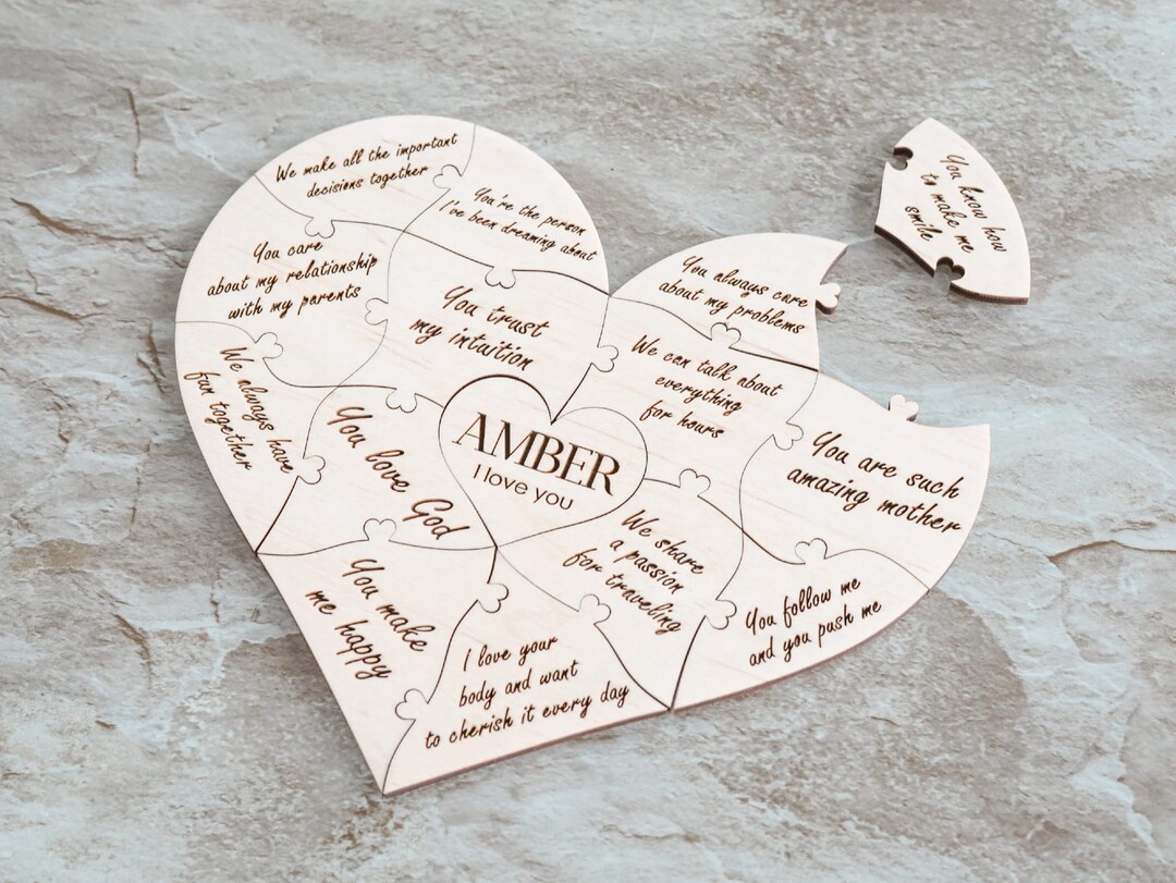 Custom Puzzles We Love You Box Reasons Why I Love You, Long Distance ...