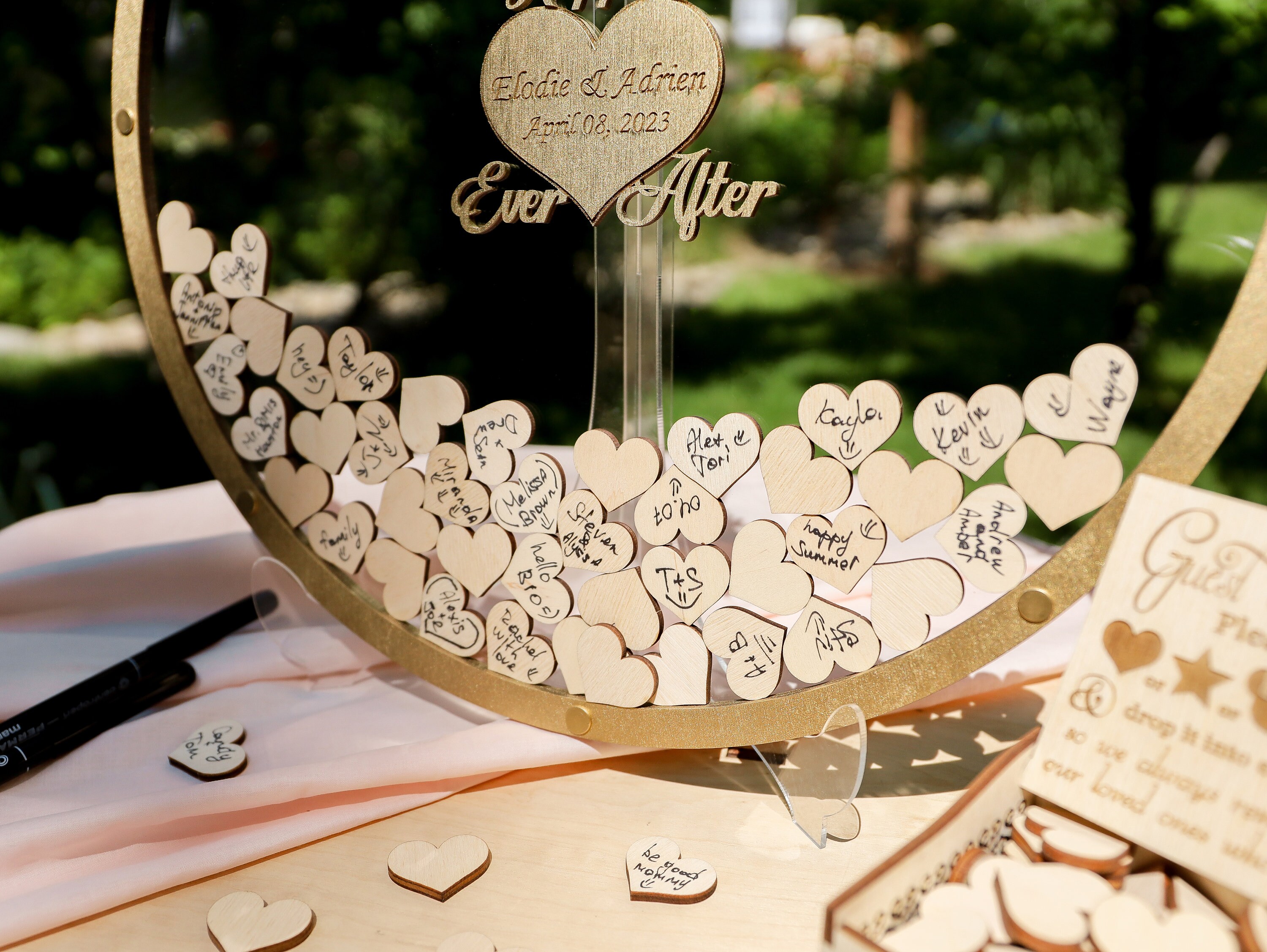 Circle Acrylic Guest Book Sign Wedding - Etsy